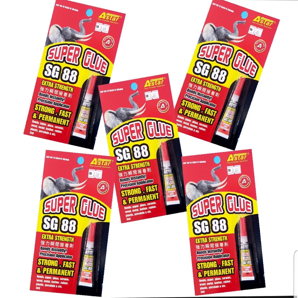Astar กาวซุปเปอร์กลู ขนาด 3 มล Sg88 Gam Gajah Y Shopee Thailand