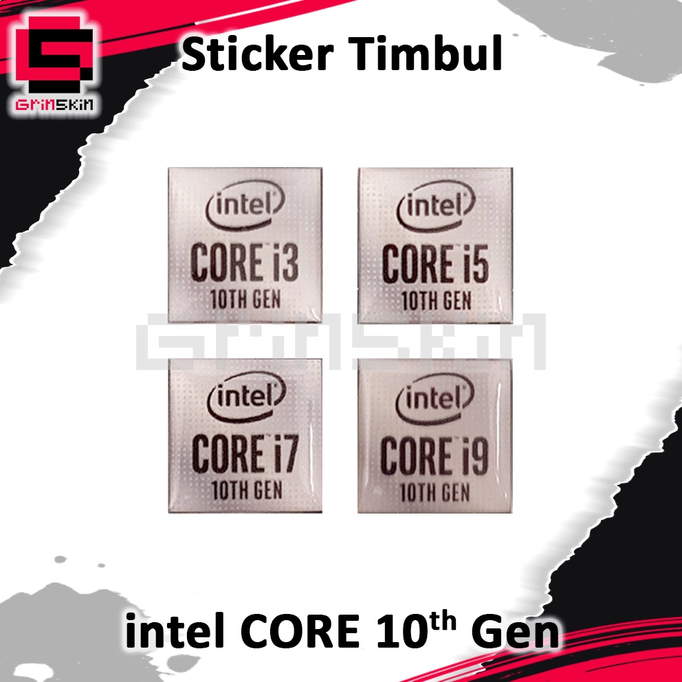 Intel นูนสติ๊กเกอร์ Emblem intelligence core i3 i5 i7 i9 gen 10 | Shopee Thailand