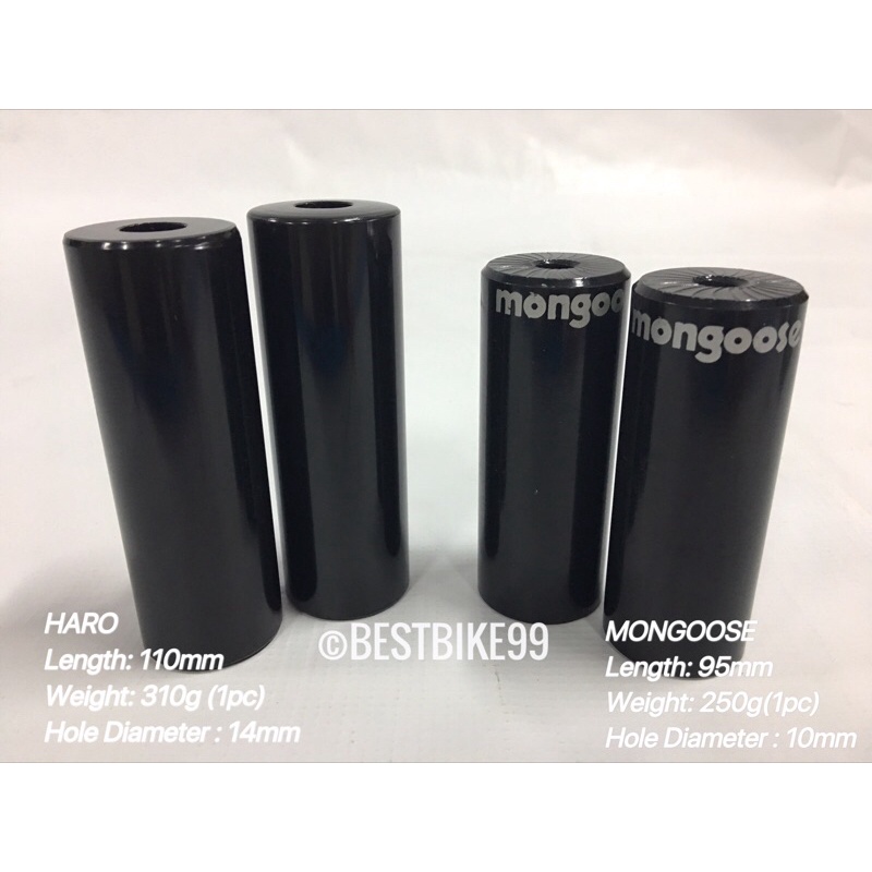 Haro MONGOOSE หมุดเพลาเหล ็ ก ( กังโจ ๊ ก Sepasang 2 ชิ ้ น BMX Haro ...