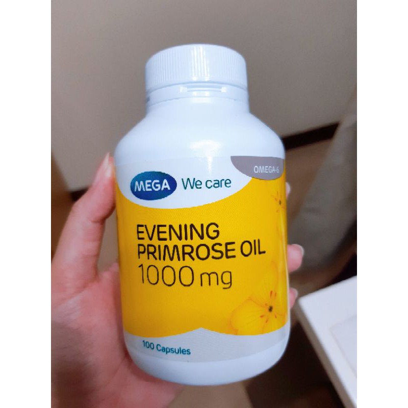 Mega We Care Evening Primrose Oil 1000mg 100เม็ด อาหารเสริมผู้หญิง อีฟ ...
