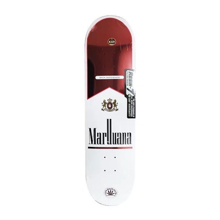 แผ่นสเก็ตบอร์ด Shox Marijuana Skateboard Deck รับประกันของแท้ สินค้า ...