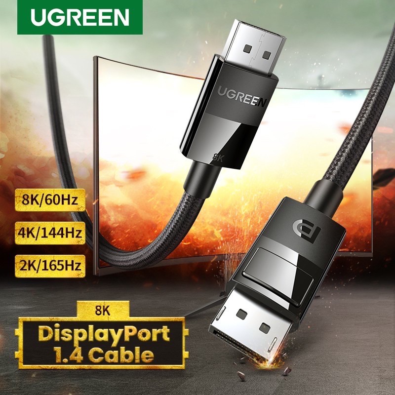 UGREEN Displayport 8K/60Hz DisplayPort 1.4 Cable Hig-speed 32.4Gbps for ...
