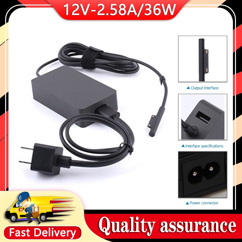 ใหม่ อะแดปเตอร์ชาร์จไฟ 12V 2.58A AC สําหรับ Microsoft Surface Pro 3 Pro ...