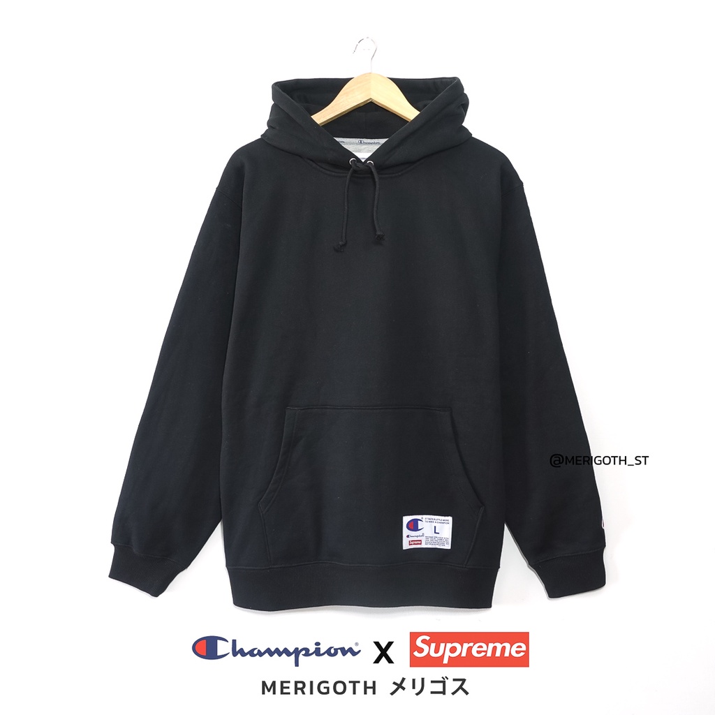 เสื้อฮู้ด Champion X Supreme Logo Outline #VeryRare | Shopee Thailand