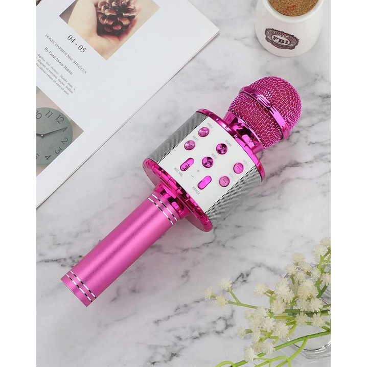 ไมโครโฟนบลูทูธไร้สาย, ไมโครโฟน Marquee, ไมโครโฟนไร้สายบลูทูธสเตอริโอในตัว, WS858L ไมโครโฟน ...