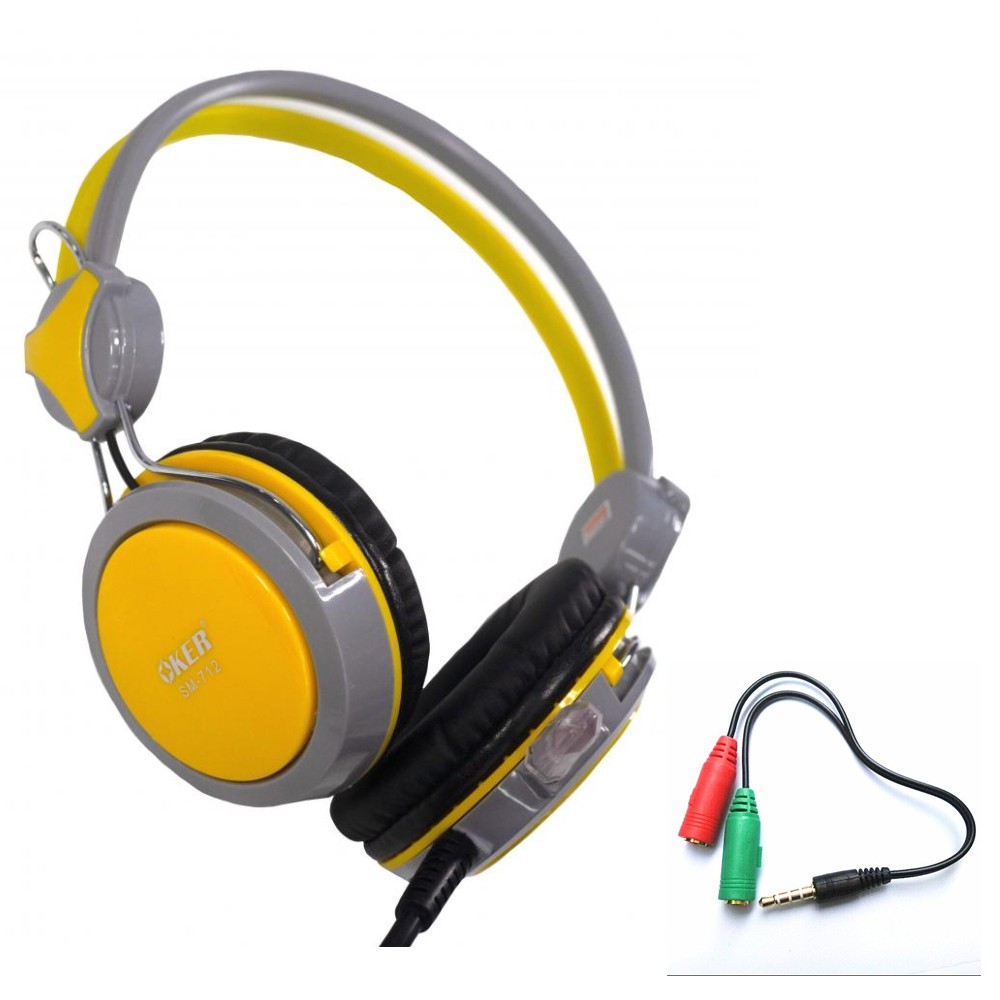OKER หูฟังครอบหู Headset รุ่น SM-712 | Shopee Thailand
