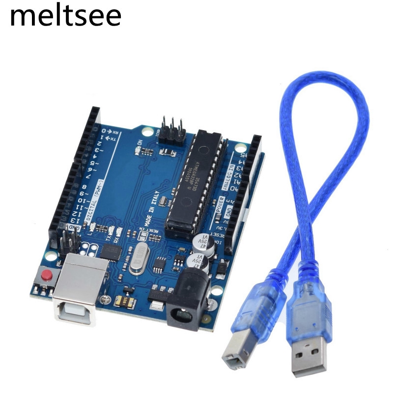 uno r 3 atmega16 u 2+mega328 p ชิปสําหรับ arduino uno r3 พัฒนา+สายเคเบิ้ล usb | Shopee Thailand