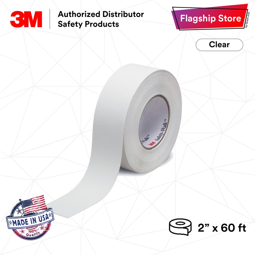 3m 220 Safety-Walk Anti Slip Clear Floor Tape/ เทปทําความสะอาดและอ่าน ...