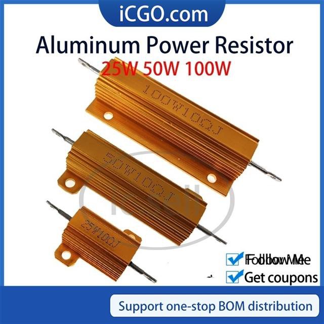 กรอบอะลูมิเนียม สำหรับตัวต้านทานแบบลวดพัน RX24 25W 50W 100W แบบ 50R 51R ...