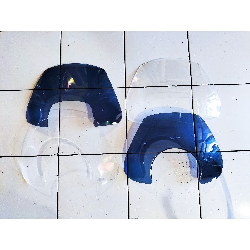 GLASS / MIKA Winshield / Fly Screen Vespa LX S125 GTS PRIMAVERA และ ...
