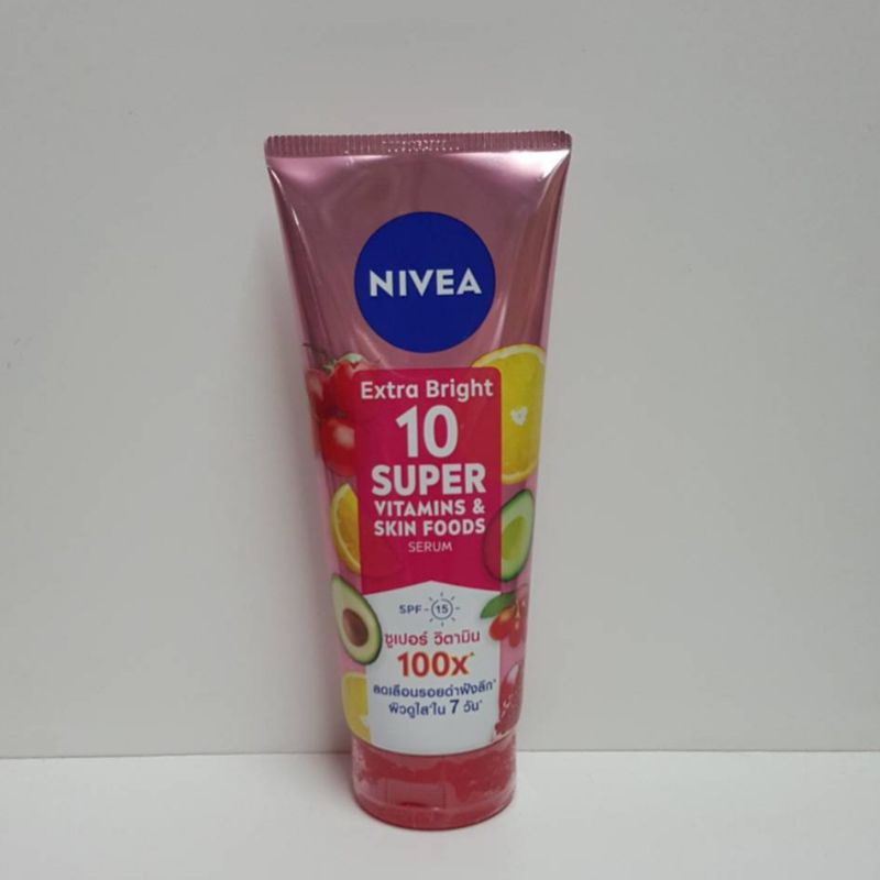 NIVEA นีเวีย เอ็กซ์ตร้า ไบรท์ 10 ซุปเปอร์ วิตามิน แอนด์ สกิน ฟู้ด เซ ...