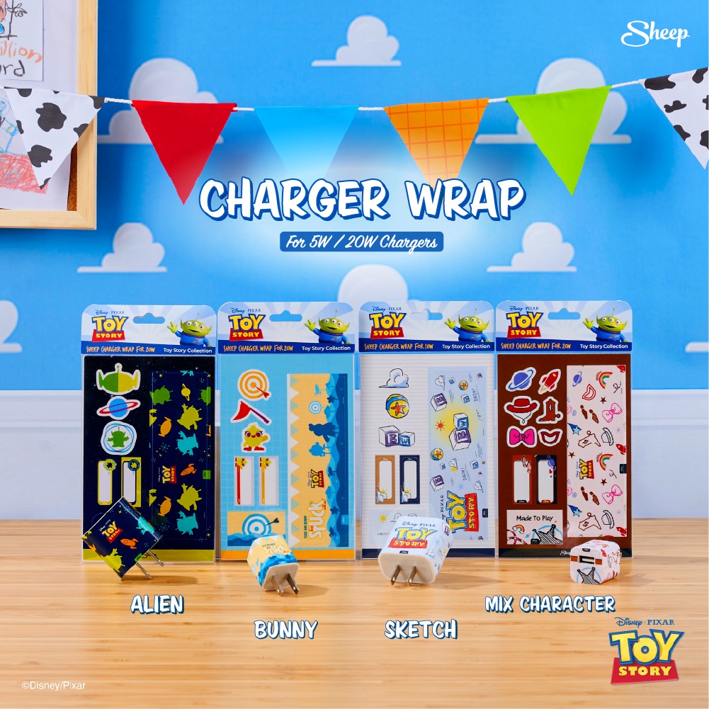 [Toy Story Limited Collection] สติ๊กเกอร์ [wrap charger] sticker ลอกออก ...
