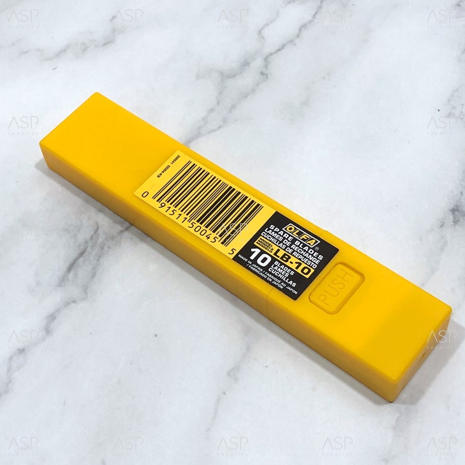 ใบมีดคัตเตอร์ โอฟ่า OLFA AB-6 (ใบเล็ก), LB-10 (ใบใหญ่) ใบมีดเฉียง 45 องศา | Shopee Thailand