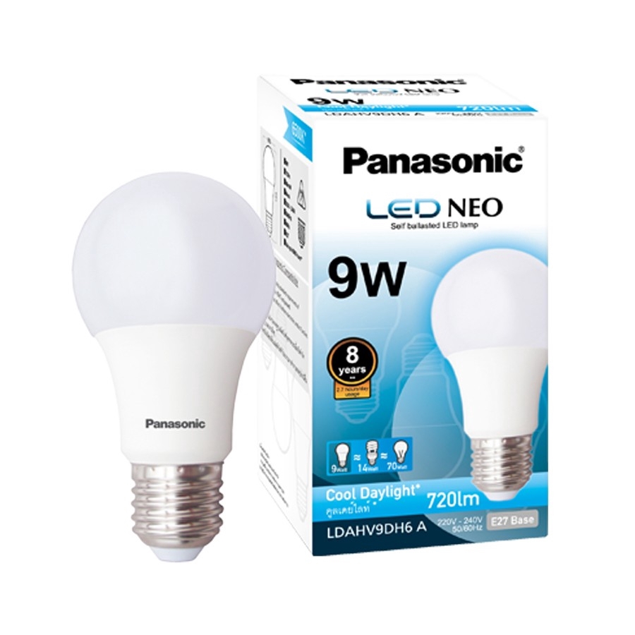 หลอดประหยัดไฟLED NEO 7W 9W 12W 15W Cool Day,Warm White. Panasonic ...