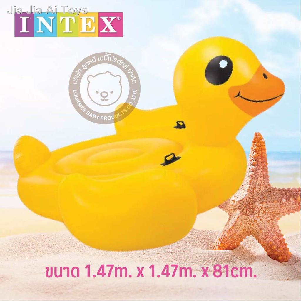 ราคาต่ำสุด☂♕Intex Mega Yellow Duck รุ่น 57556 แพยางเป่าลม ลายลูกเป็ด ...