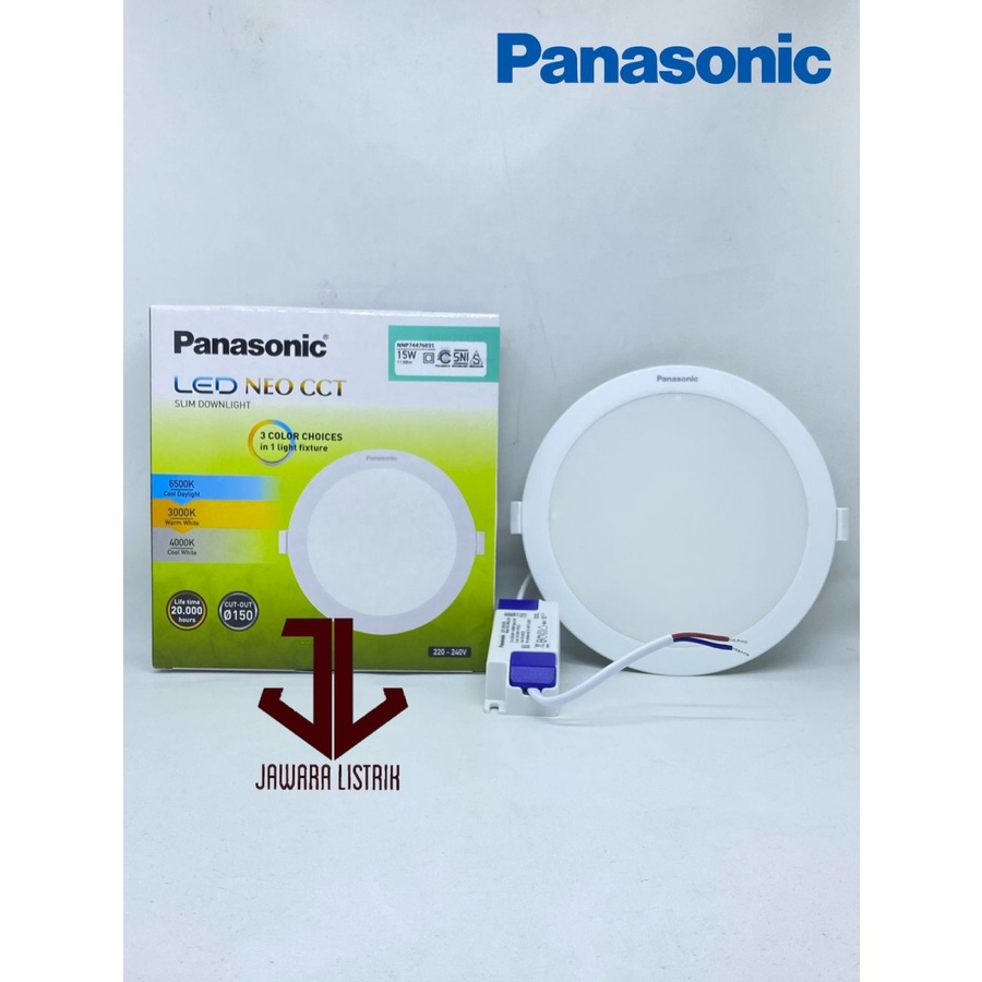 Panasonic LED PANEL NEO CCT SLIM DOWNLIGHT 15 WATT 3 สี NNP74476 ...