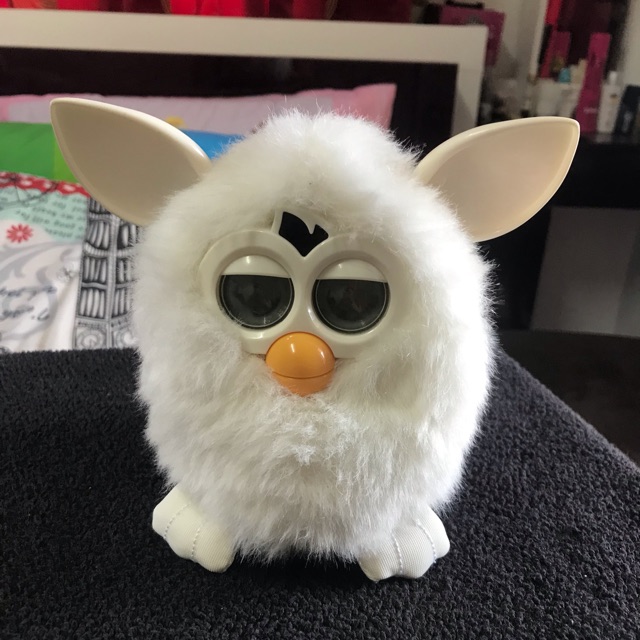 Furby ตุ๊กตาเฟอร์บี้ สีขาว มือสอง สภาพสวยขนฟู | Shopee Thailand
