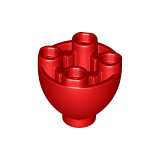 Lego part (ชิ้นส่วนเลโก้) No.24947 Brick, Round 2 x 2 Dome Bottom with ...