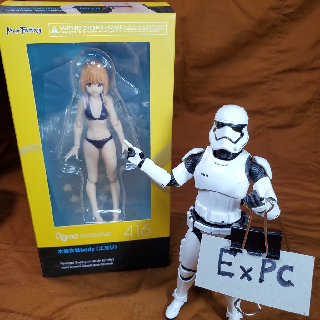 ExPC: [NEW] FIgma 416 Female Swimsuit Body (Emily) Type 1 Black ลิขสิทธิ์แท้ มือ 1 ไม่แกะ ...