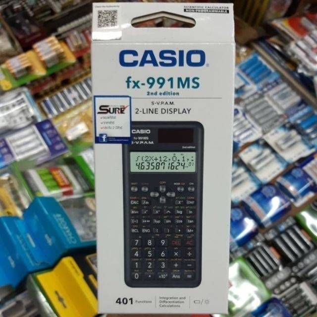 (โฉมใหม่) Casio Fx-991MS เครื่องคิดเลขวิทยาศาสตร์ ของใหม่ ของแท้บริษัทประกัน2ปีจากCMG | Shopee ...