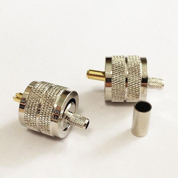 1pc UHF ปลั๊กชาย RF Coax Connector Crimp RG58,RG142,RG400,LMR195 ตรง ...