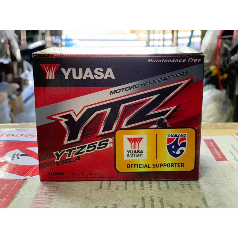 YUASA แบตเตอรี่แห้ง YTZ5S (12V 5AH) | Shopee Thailand