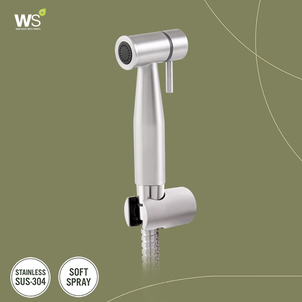 WS สายฉีดชำระ แบบก้านปัด ชุดฉีดชำระ ที่ฉีดก้น สแตนเลส 304 WS-0498S | Shopee Thailand