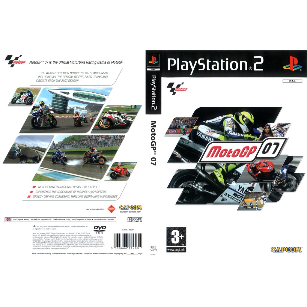 แผ่นเกมส์ PS2 MotoGP 07 คุณภาพ ส่งไว (DVD) | Shopee Thailand