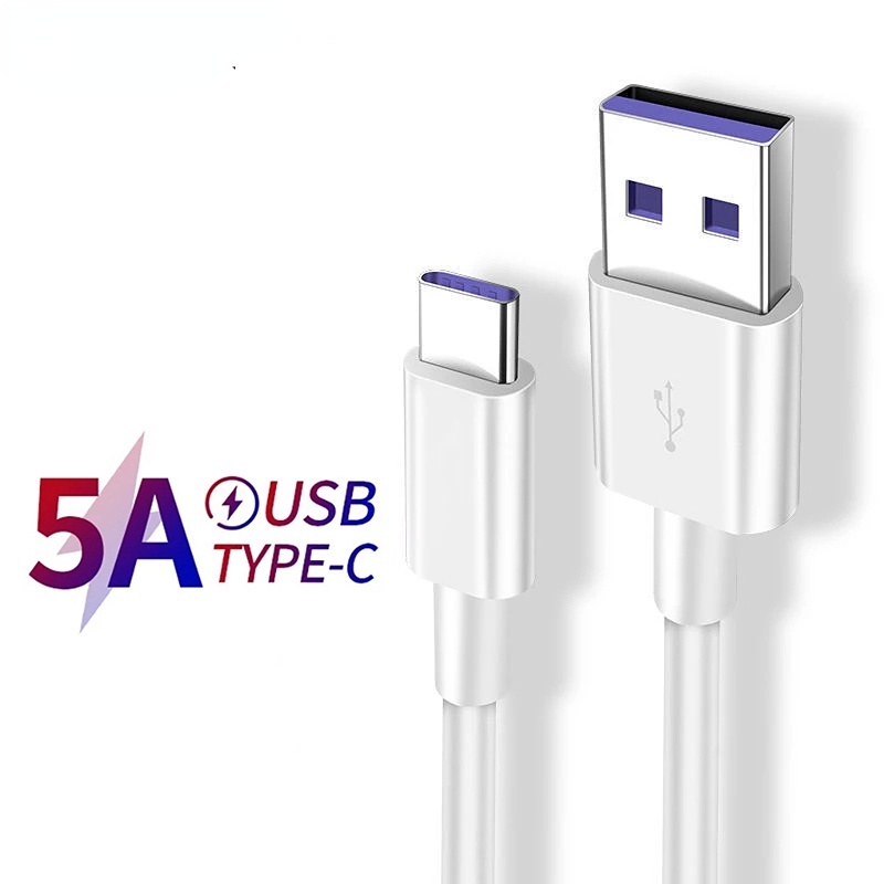 สายชาร์จโทรศัพท์มือถือ USB Type C 5A เป็น Type C 5A 1 เมตร ชาร์จเร็ว ...
