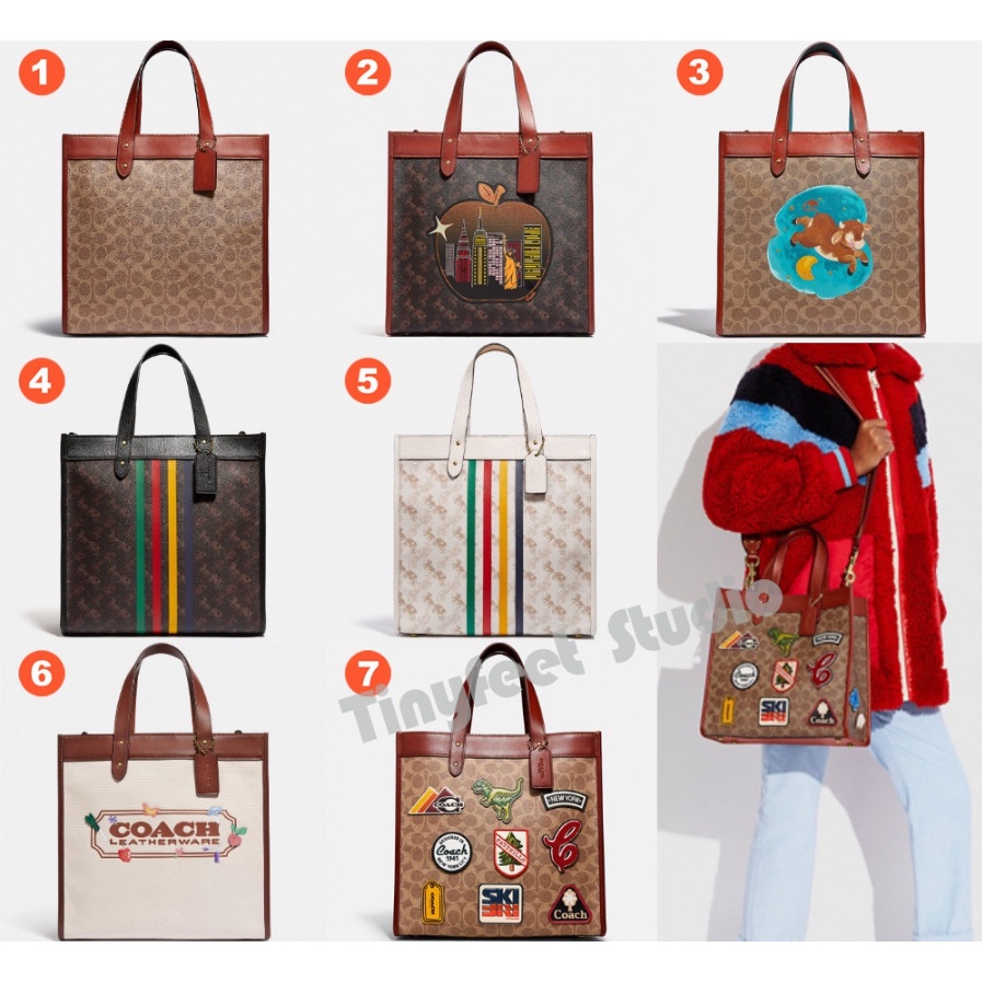 Coach C0776 C0769 C2447 C2791 C2774 C6846 Field Tote Horse And Carriage ...