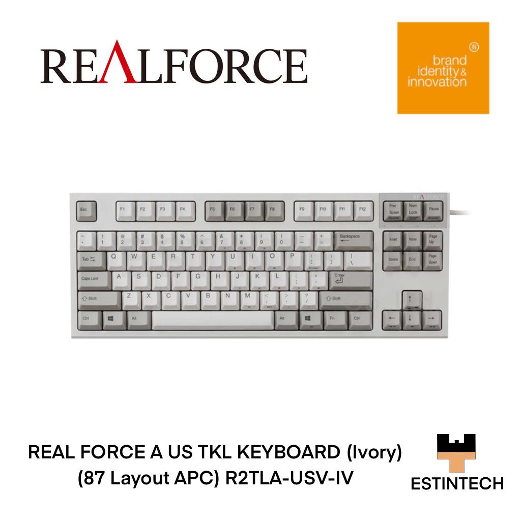 Keyboard (คีย์บอร์ด) REAL FORCE A US TKL KEYBOARD (Ivory) (87 Layout ...