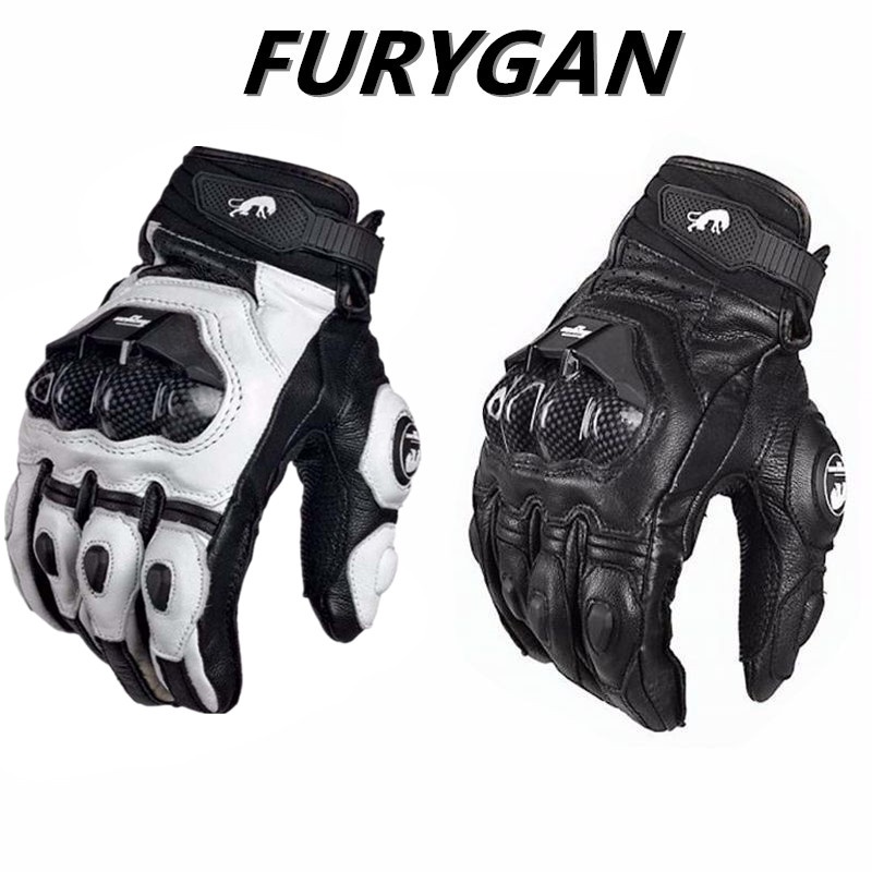 Racing Brands Jaguar Furygan AFS 6 ถุงมือมอเตอร์ไซค์คาร์บอนไฟเบอร์หนังเต็ม | Shopee Thailand