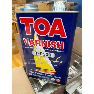 วานิชเงา วานิชเงาภายนอก วานิชภายนอก ทีโอเอ T9500 T-9500 TOA ขนาดแกลลอน 3.785 ลิตร | Shopee Thailand