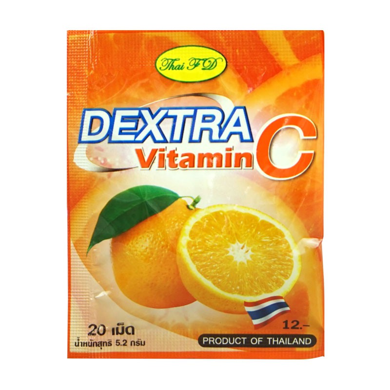 DEXTRA VITAMIN C เด็กซ์ตร้า วิตามินซี 20เม็ด/ซอง | Shopee Thailand
