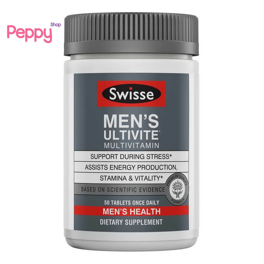 Swisse Mens Ultivite Multivitamin Men's Health 50 Tablets วิตามินรวมสำหรับผู้ชาย | Shopee Thailand