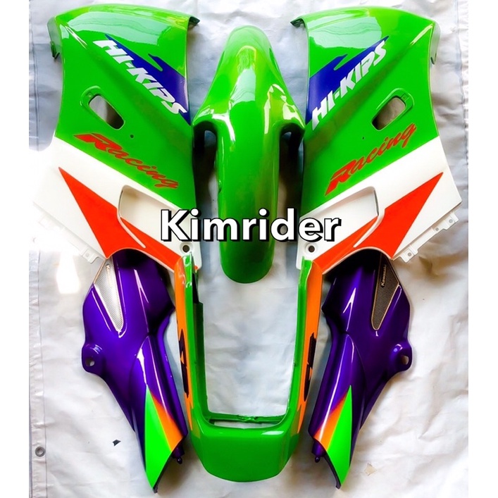 ชุดสี เฟรม Kawasaki KR ตูดเป็ด KR150 ครบคัน 6 ชิ้น รถปี 1995 รุ่นหายาก ...