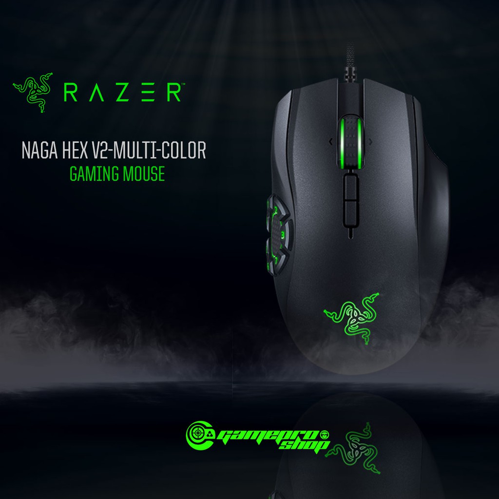 เมาส์ Razer Naga Hex V2 Gaming Mouse - OP MOBA Mouse | Shopee Thailand