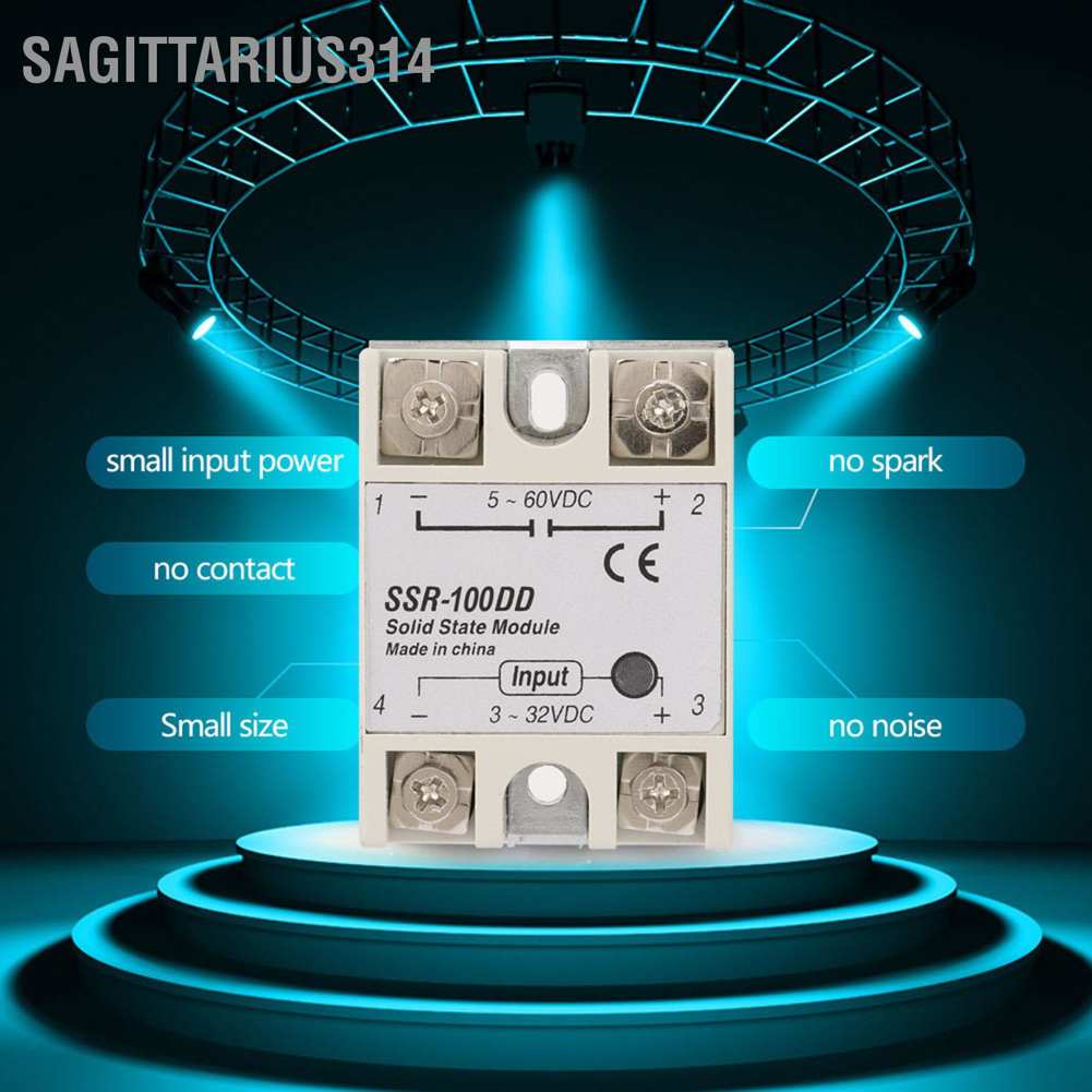 Sagittarius314 SSR-100DD Solid State Relay Module SSR DC Control Input 3-32V | Shopee Thailand