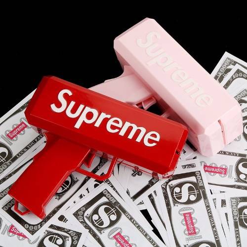 Supreme spray gun hand grab money grab pouring money bills vibrato net ...