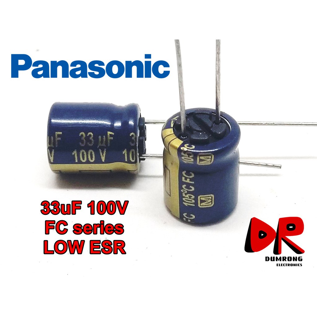 (10 ชิ้น) 33uF 100V PANASONIC FC ตัวเก็บประจุ ออดิโอเกรด ญี่ปุ่น | Shopee Thailand