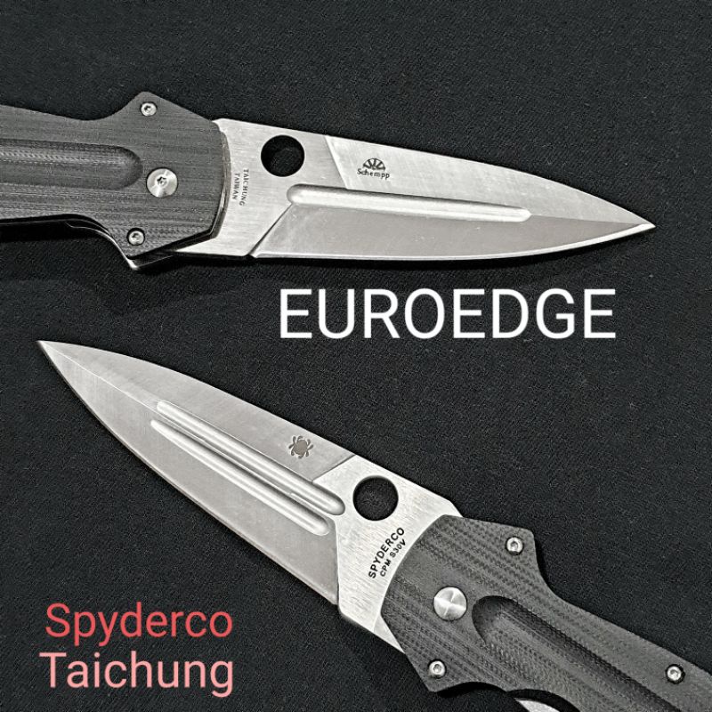 มีดพับ Spyderco EuroEdge C215, Dagger | Shopee Thailand
