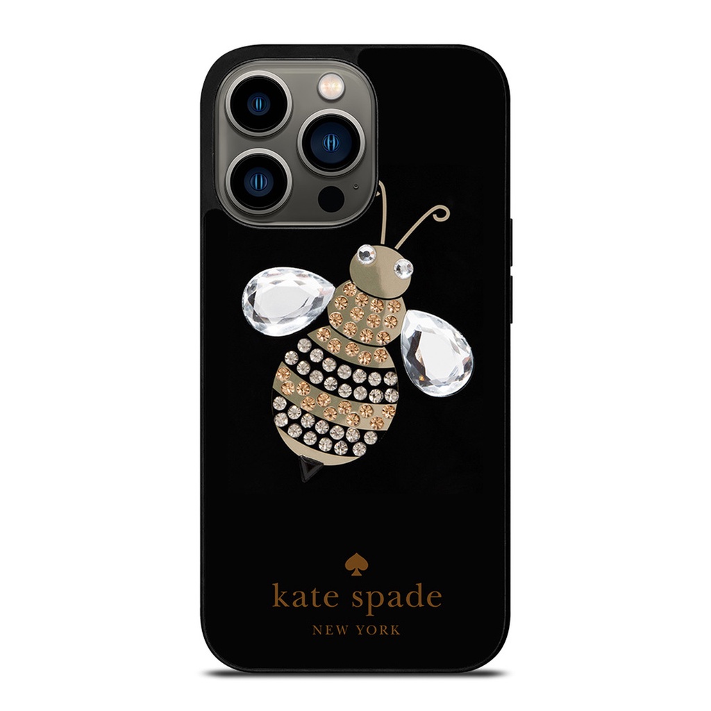 Kate Spade Diamond Bee แฟชั่นคลาสสิกโทรศัพท์มือถือกรณีฤดูใบไม้ร่วง ...
