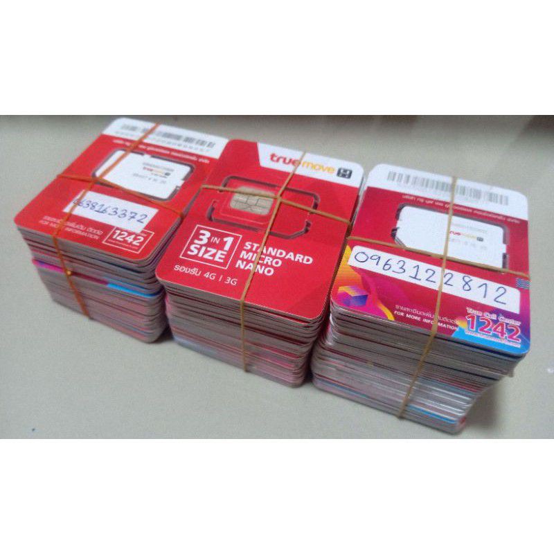ซิมทรู TRUE ลงทะเบียนแล้ว อายุ-มีนาคม2565//ไม่ต้องเติมเงิน//Sim TRUE | Shopee Thailand