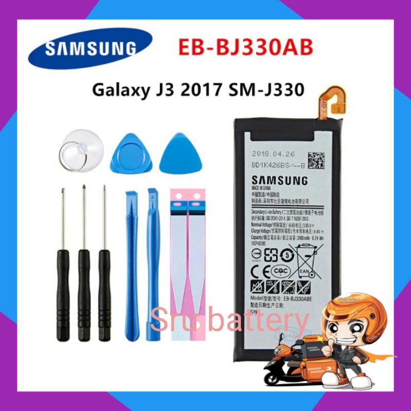 แบตเตอรี่ แท้ Samsung Galaxy J3 2017 SM-J330 J3300 SM-J3300 SM-J330F J330FN J330G J330L EB ...
