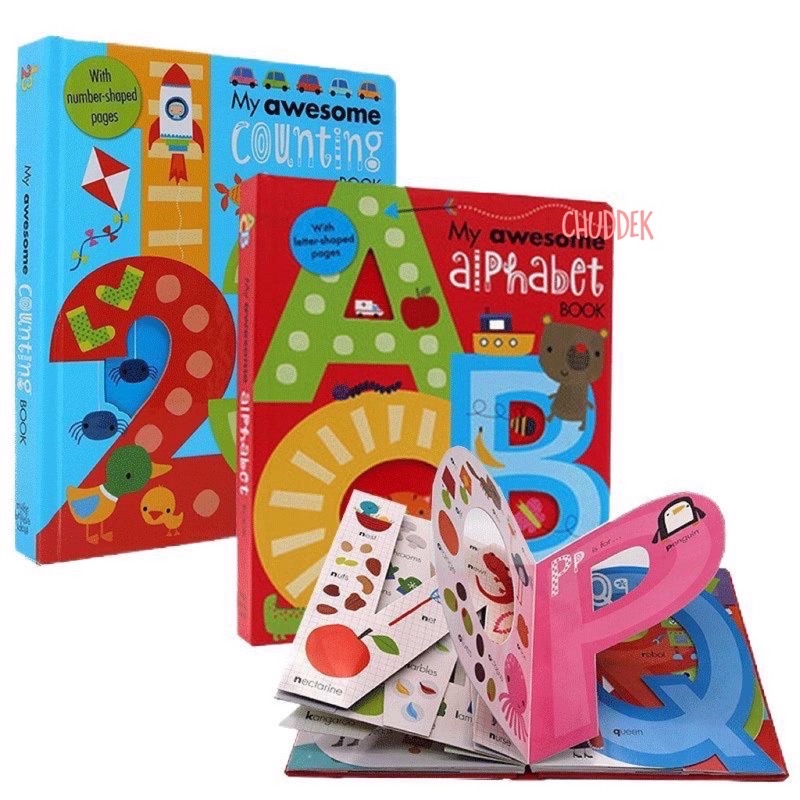 🌟พร้อมส่ง🌟 หนังสือภาพสามมิติ My Awesome Alphabet & Counting Book ...