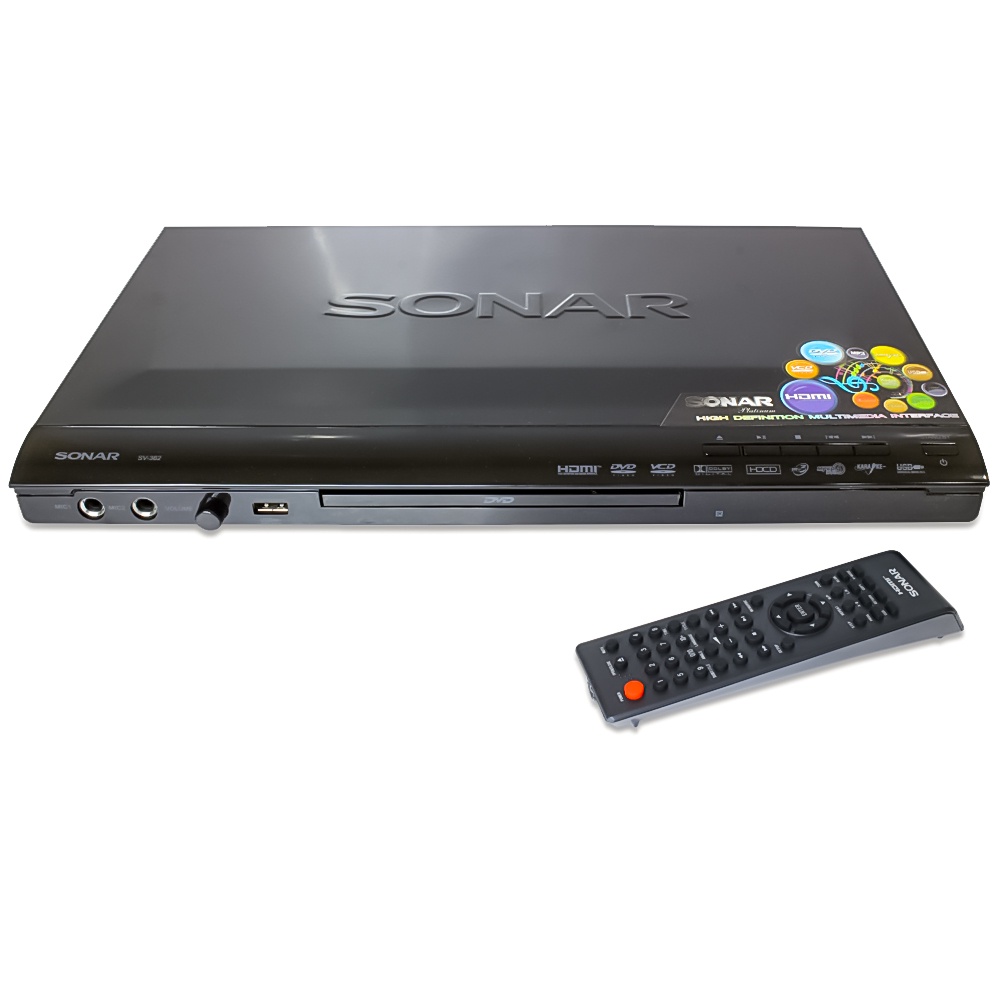 Sonar DVD เครื่องเล่นดีวีดี HDMI SV-362 Platinum (สีดำ) | Shopee Thailand