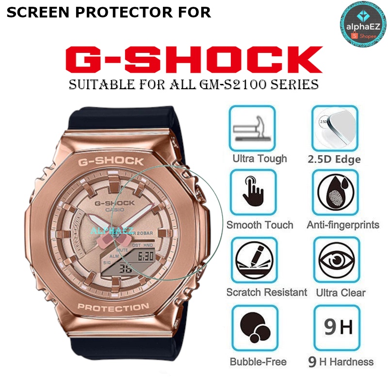 Casio G-Shock GM-S2100 Royal Oak TMJ Series 9H ฟิล์มกระจกนิรภัยกันรอย ...