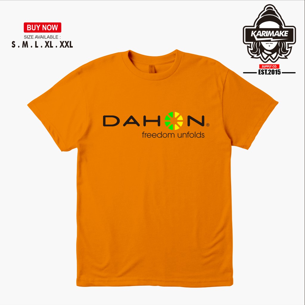 เสื้อยืดคอกลม Dahon Folding Bike T-Shirt Logo Sport Shirt ...