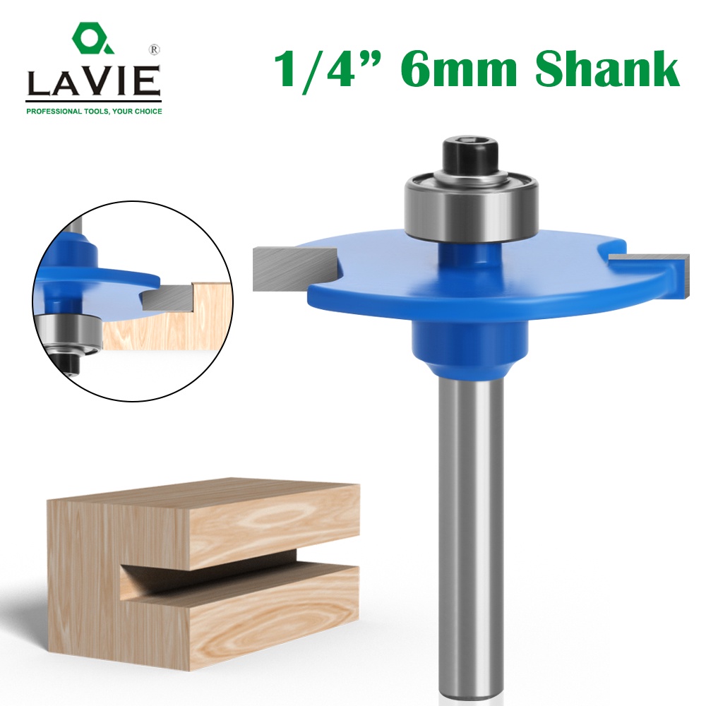 1 PC 6.35 มม.Shank T-Sloting บิสกิต Joint Slotting เครื่องตัด Jointing ...