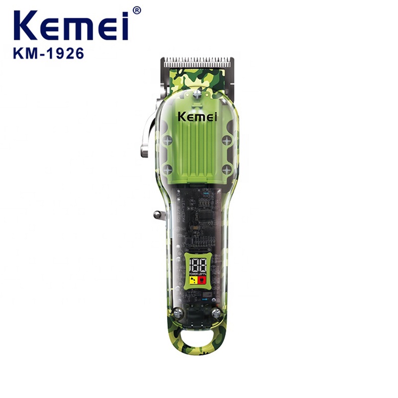 Kemei KM-1926 เครื่องปัตตาเลี่ยนตัดผมไฟฟ้า หน้าจอ LCD ชาร์จ USB | Shopee Thailand